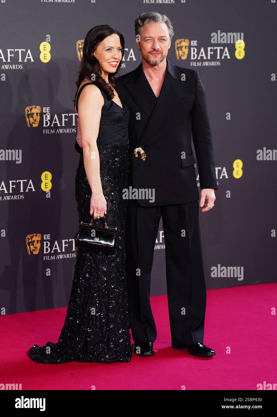 Lisa Liberati and James McAvoy attending the EE Bafta Film Awards 2025 ...