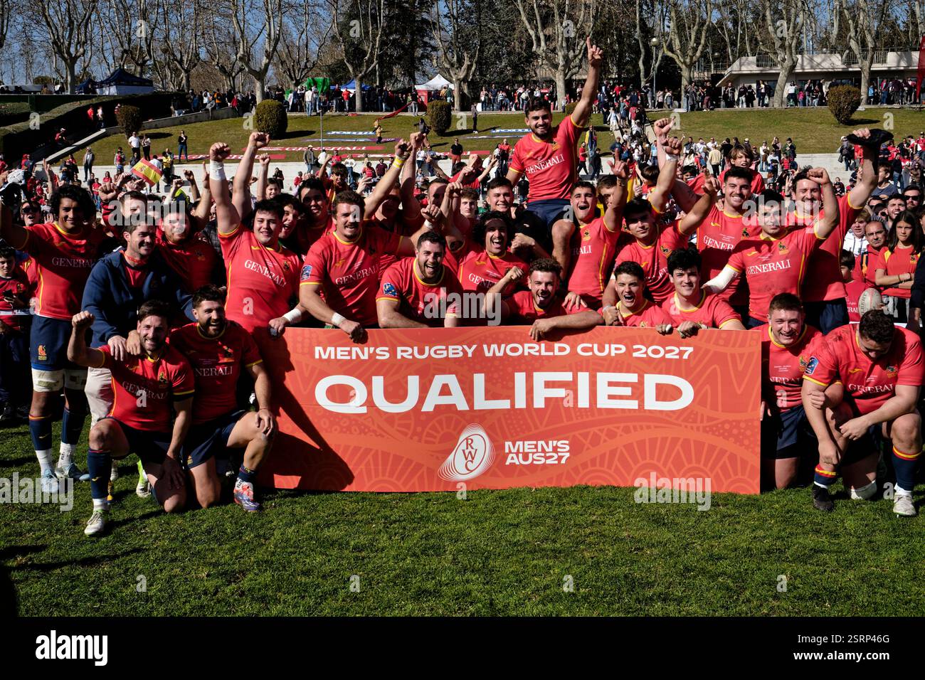 Estadio Central UCM, Madrid, Spain. 16th Feb, 2025. Men's Rugby Europe Championship 2025, Spain ...