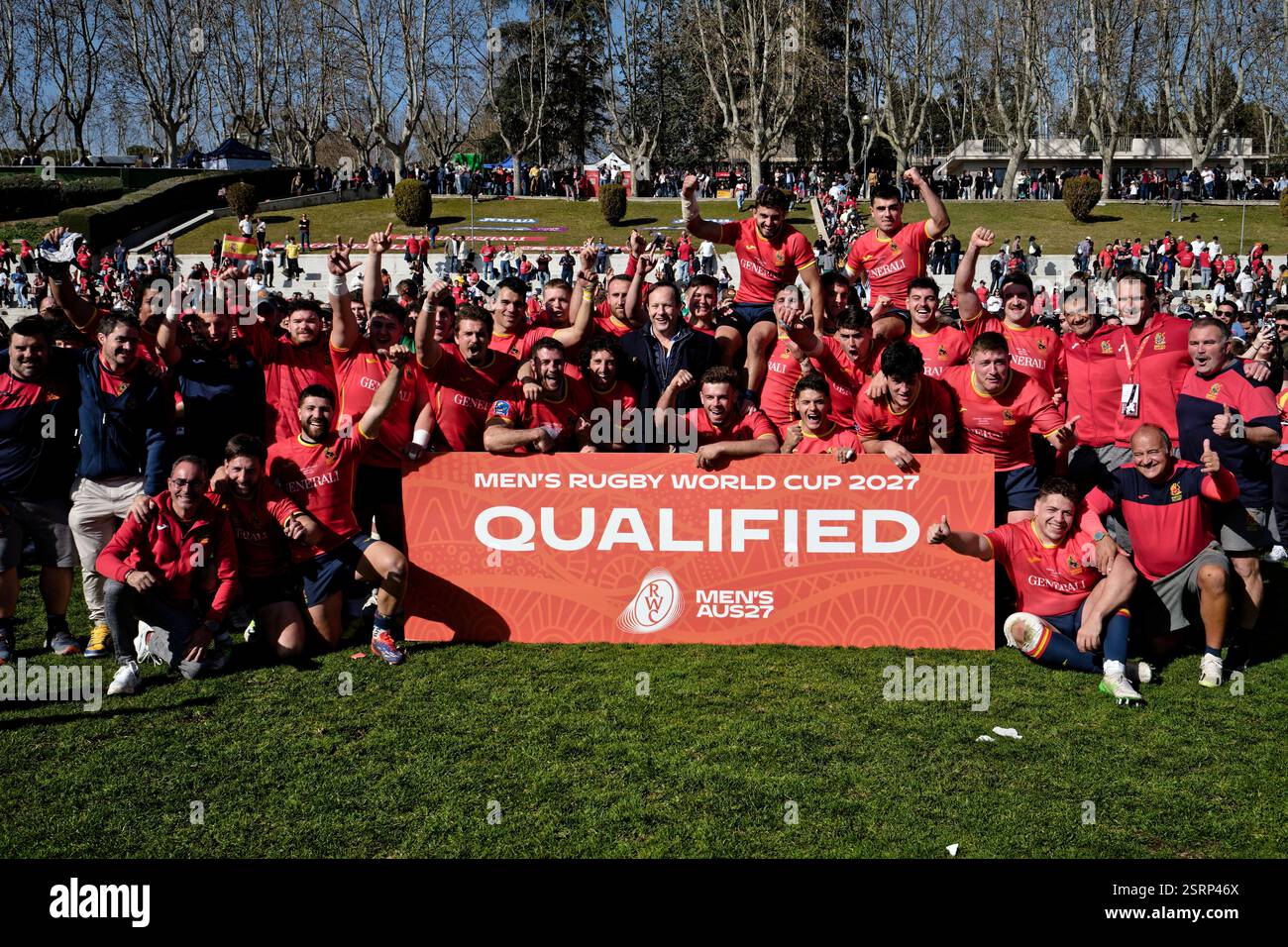 Estadio Central UCM, Madrid, Spain. 16th Feb, 2025. Men's Rugby Europe Championship 2025, Spain ...