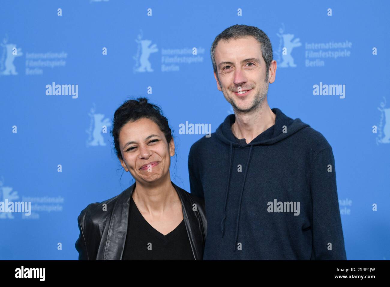 The directors Helene Cattet and Bruno Forzani at the photocall pose at ...