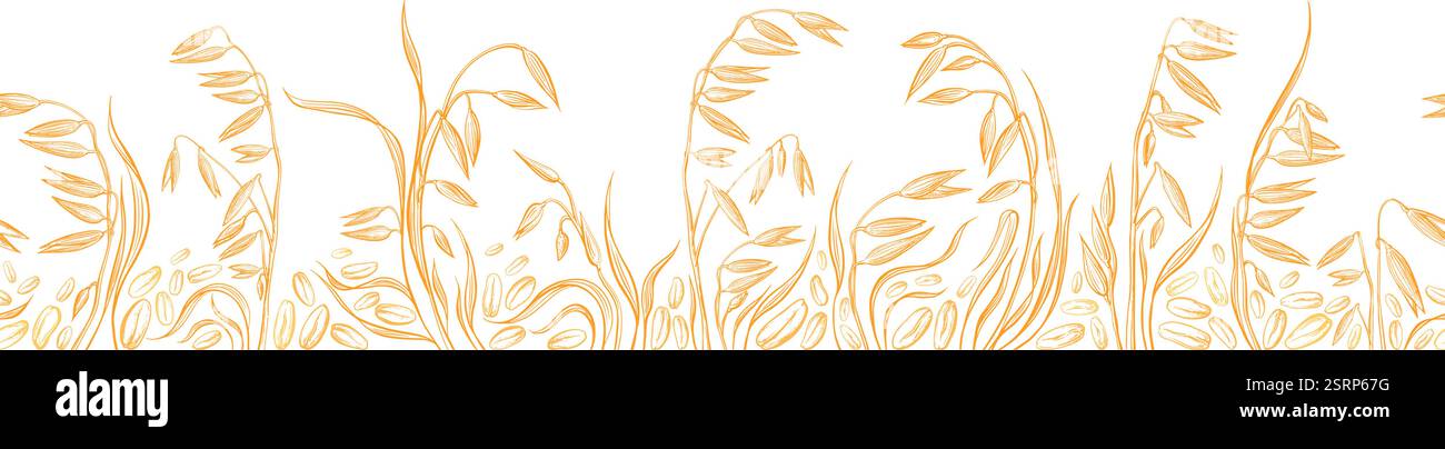 Oatmeal row Stock Vector Images - Alamy