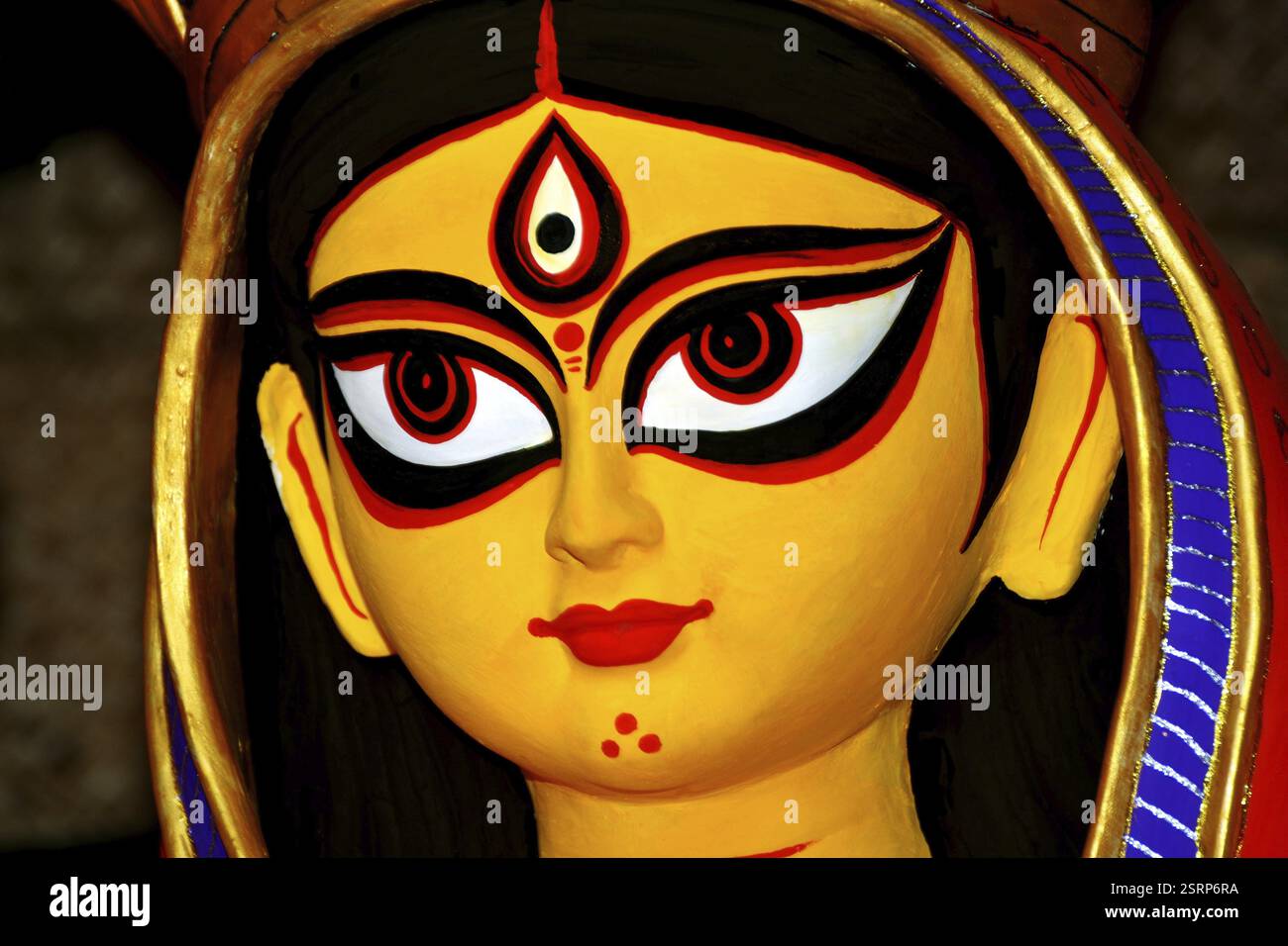 Portrait of Goddess Durga Stock Photo - Alamy