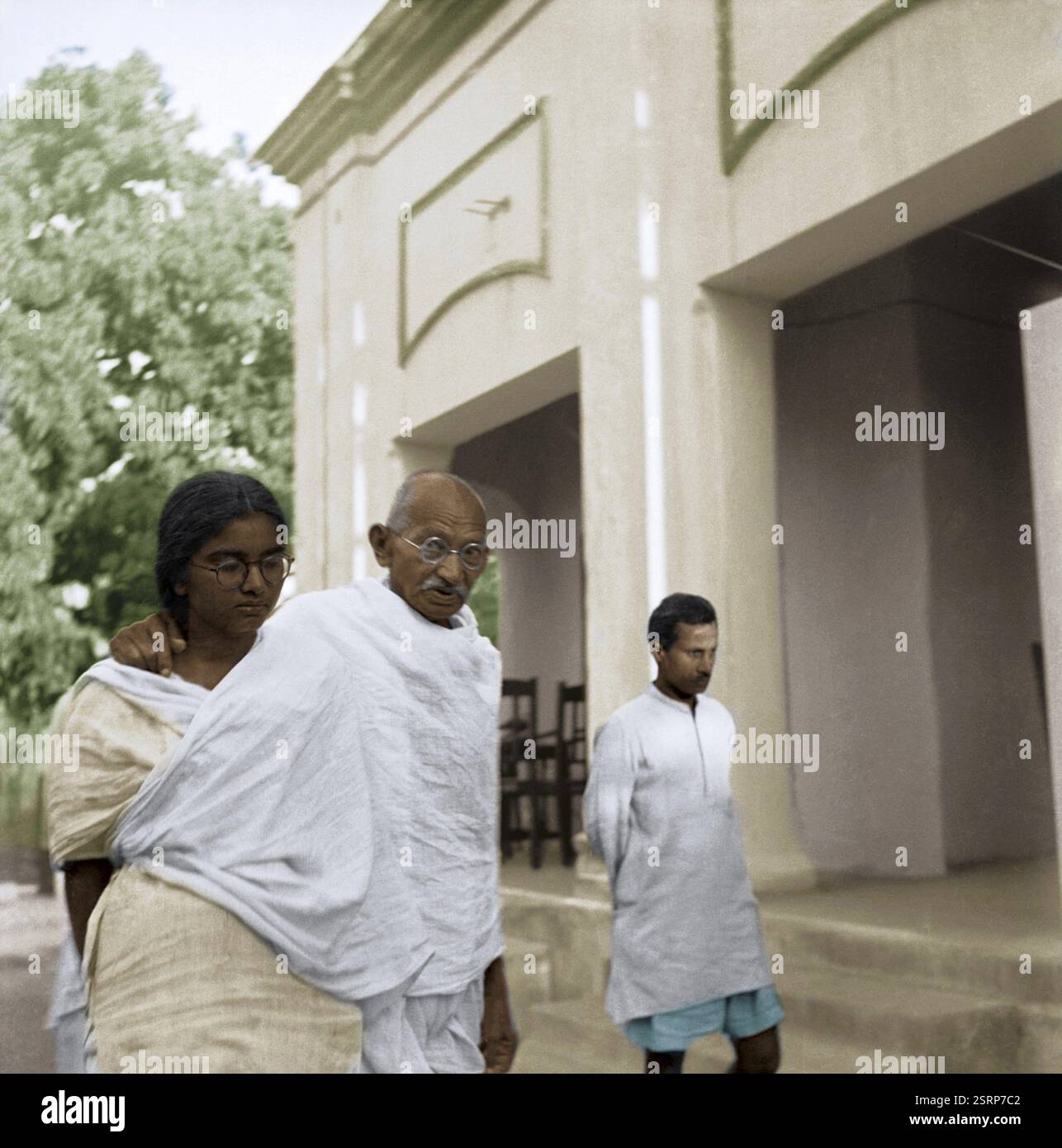 Mahatma Gandhi walking peace march, Patna, Bihar, India, Asia, March ...