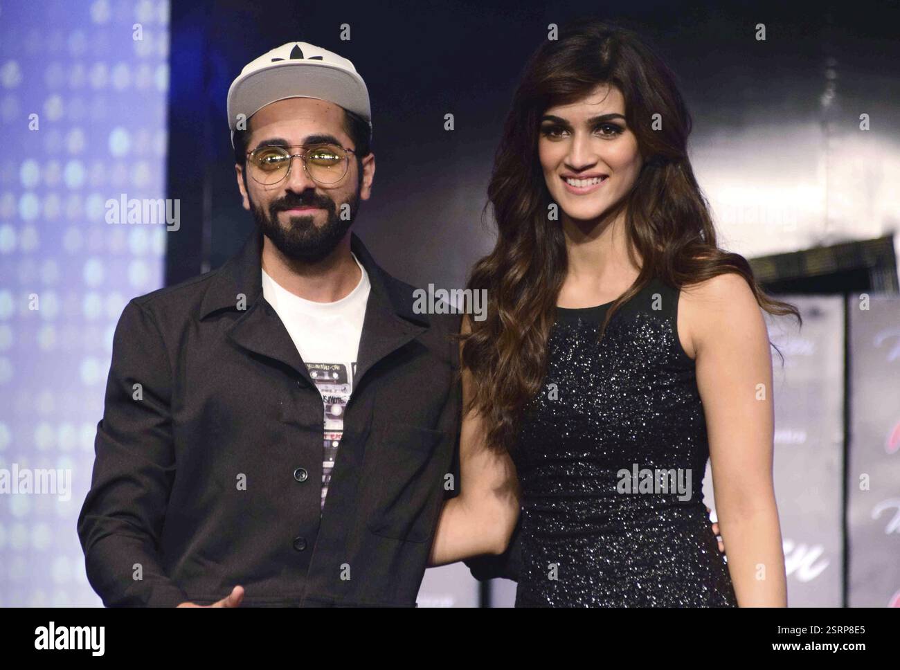 Bollywood actors Kriti Sanon and Ayushmann Khurrana during the 3rd celebrity fashion show ...
