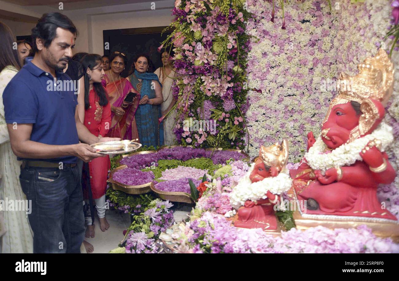 Bollywood actor Nawazuddin Siddiqui participates in a procession ...