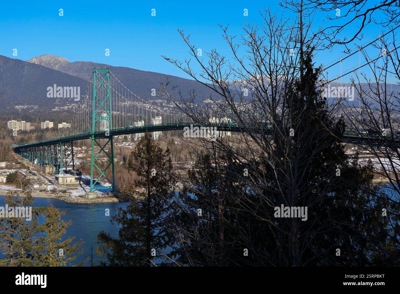 Lions Gate Bridge as seen from Prospect Point in Vancouver, British ...