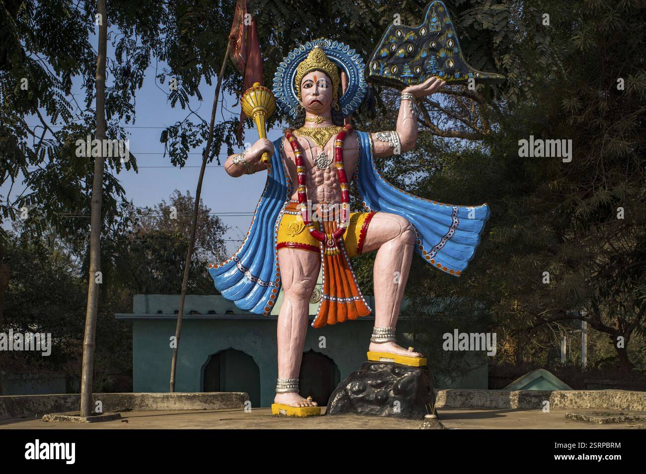 Hanuman statue, Chowka, Kandra Road, Jharkhand, India, Asia Stock Photo ...