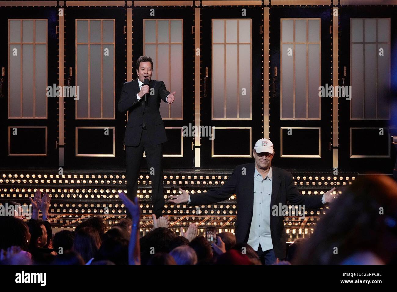 SNL50: THE HOMECOMING CONCERT -- Pictured: (l-r) Jimmy Fallon, Chevy ...