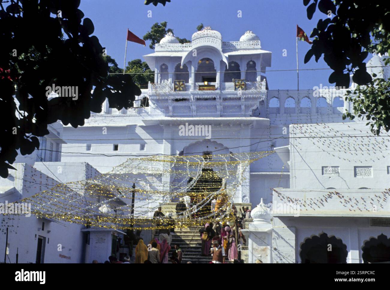 Brahma temple steps leading to main entrance gate pushkar rajasthan ...