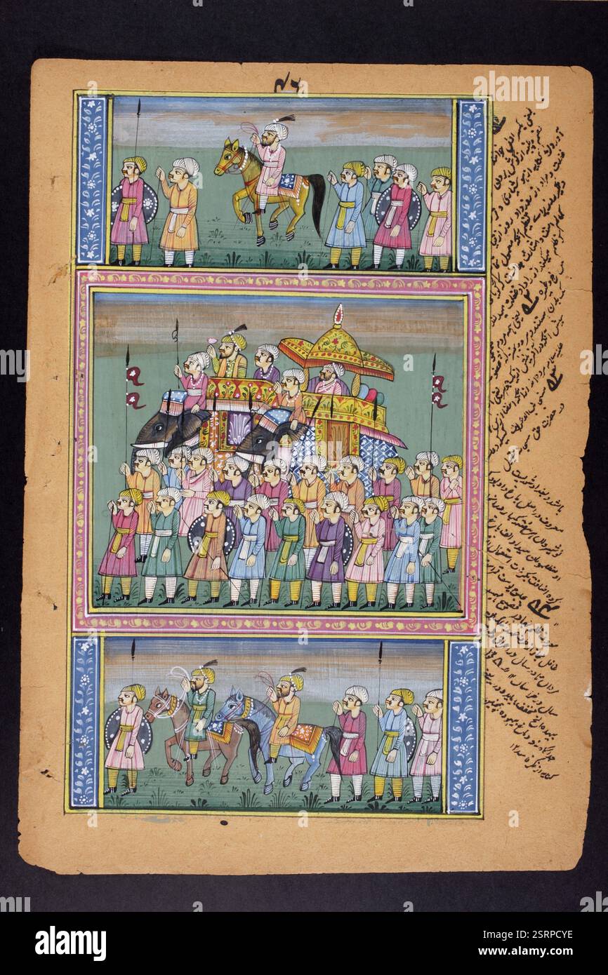 Rajasthani miniature painting, Rajasthan, India, Asia Stock Photo - Alamy