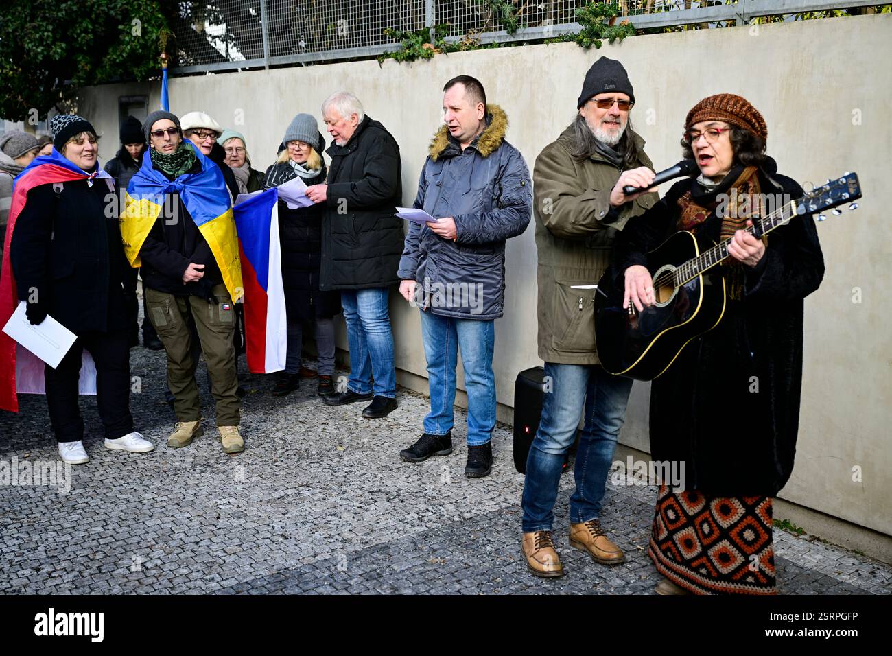 Prague, Czech Republic. 16th Feb, 2025. Prayer for Ukraine ...