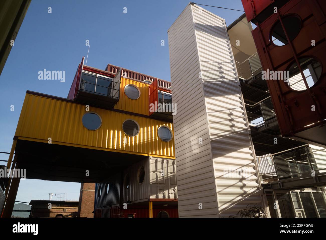 Container City (Leamouth), Trinity Buoy Wharf, London Stock Photo - Alamy