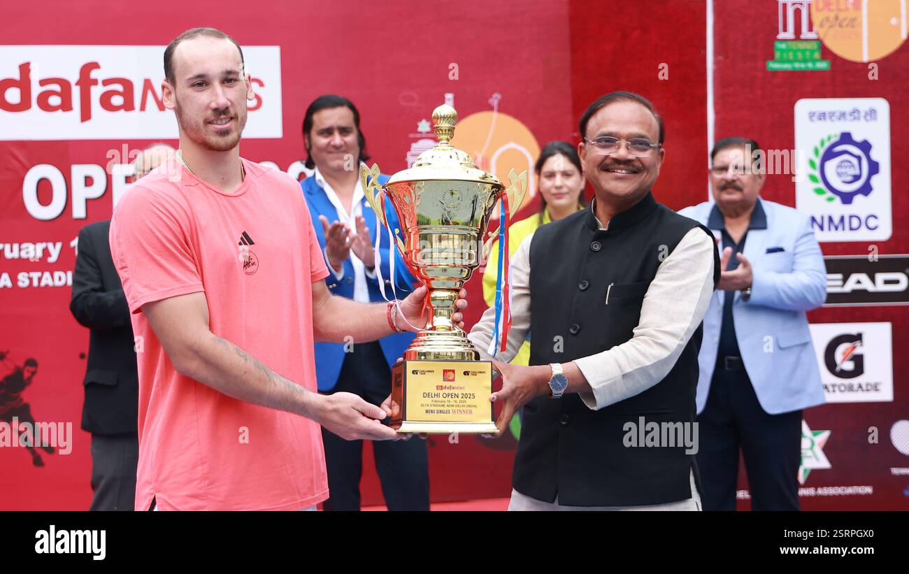 February 16, 2025, New Delhi, Delhi, India: Kyrian Jacquet of France ...