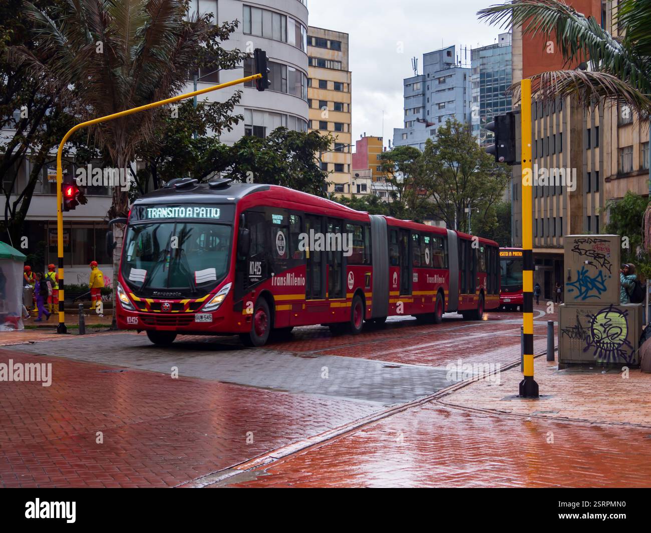Bogota, Colombia - Dec, 2022: Street of Bogota with very long, rapid ...