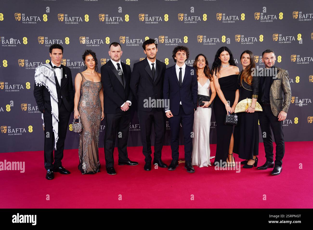 Finn Constantine (fourth left), Joe Weiland (centre) and Marija Djikic ...