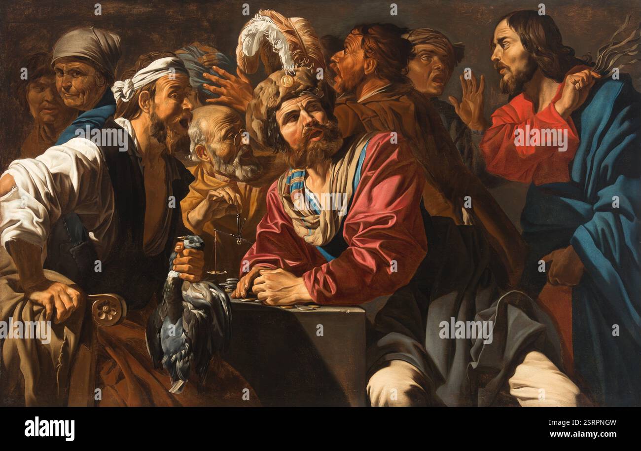 Christ Chasing the Moneychangers from the Temple by Matthias Stom (c ...