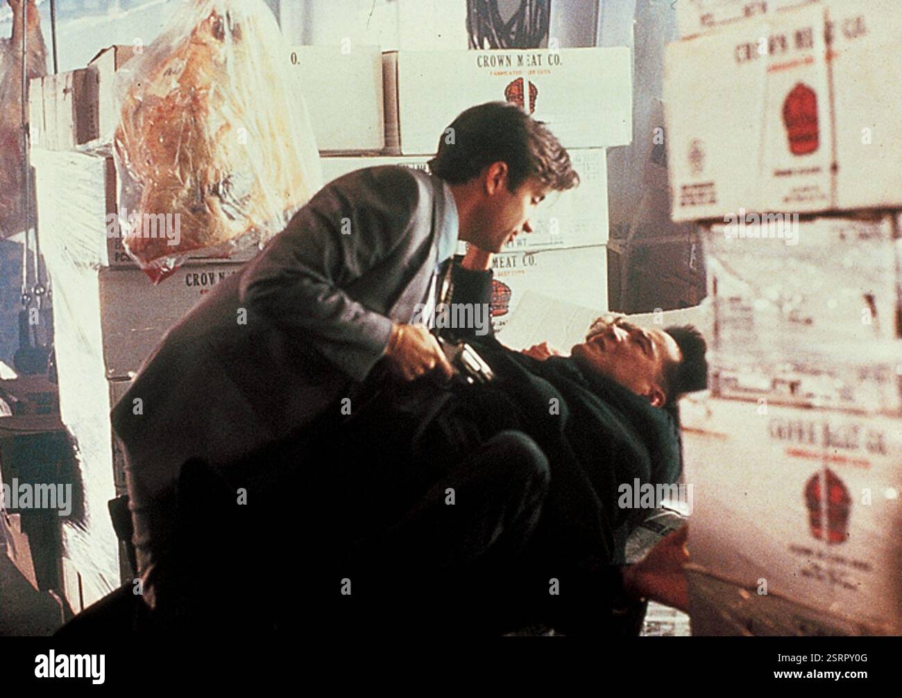 ANDY GARCIA and YUSAKU MATSUDA in BLACK RAIN (1989), directed by RIDLEY ...