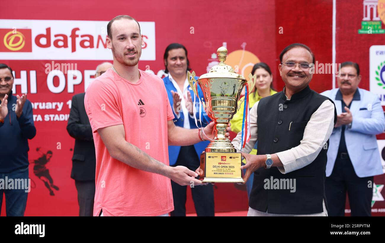 February 16, 2025, New Delhi, Delhi, India: Kyrian Jacquet of France ...