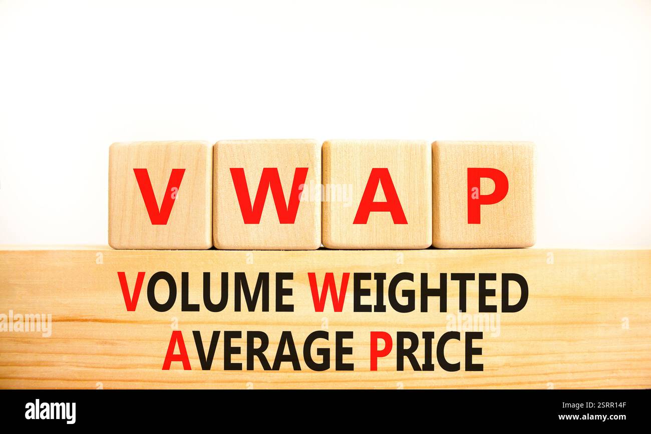 Volume Weighted Average Price symbol. Concept word VWAP Volume Weighted ...