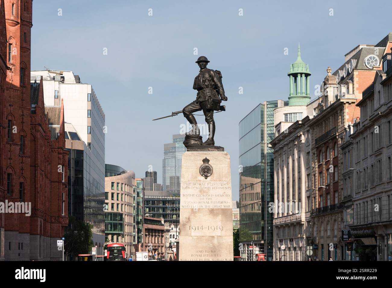 War memorial to the Royal Fusiliers (City of London Regiment), 1914 ...