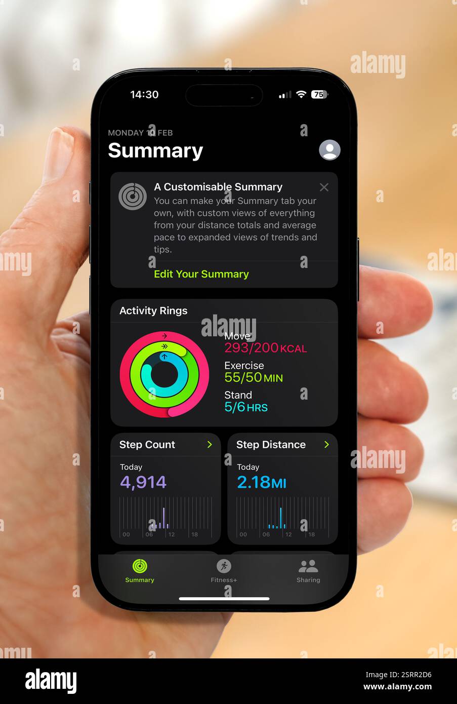 Apple Fitness app on an iPhone 16 Plus Stock Photo - Alamy