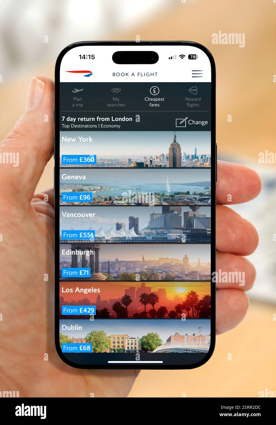 British Airways app on an iPhone 16 Plus Stock Photo - Alamy