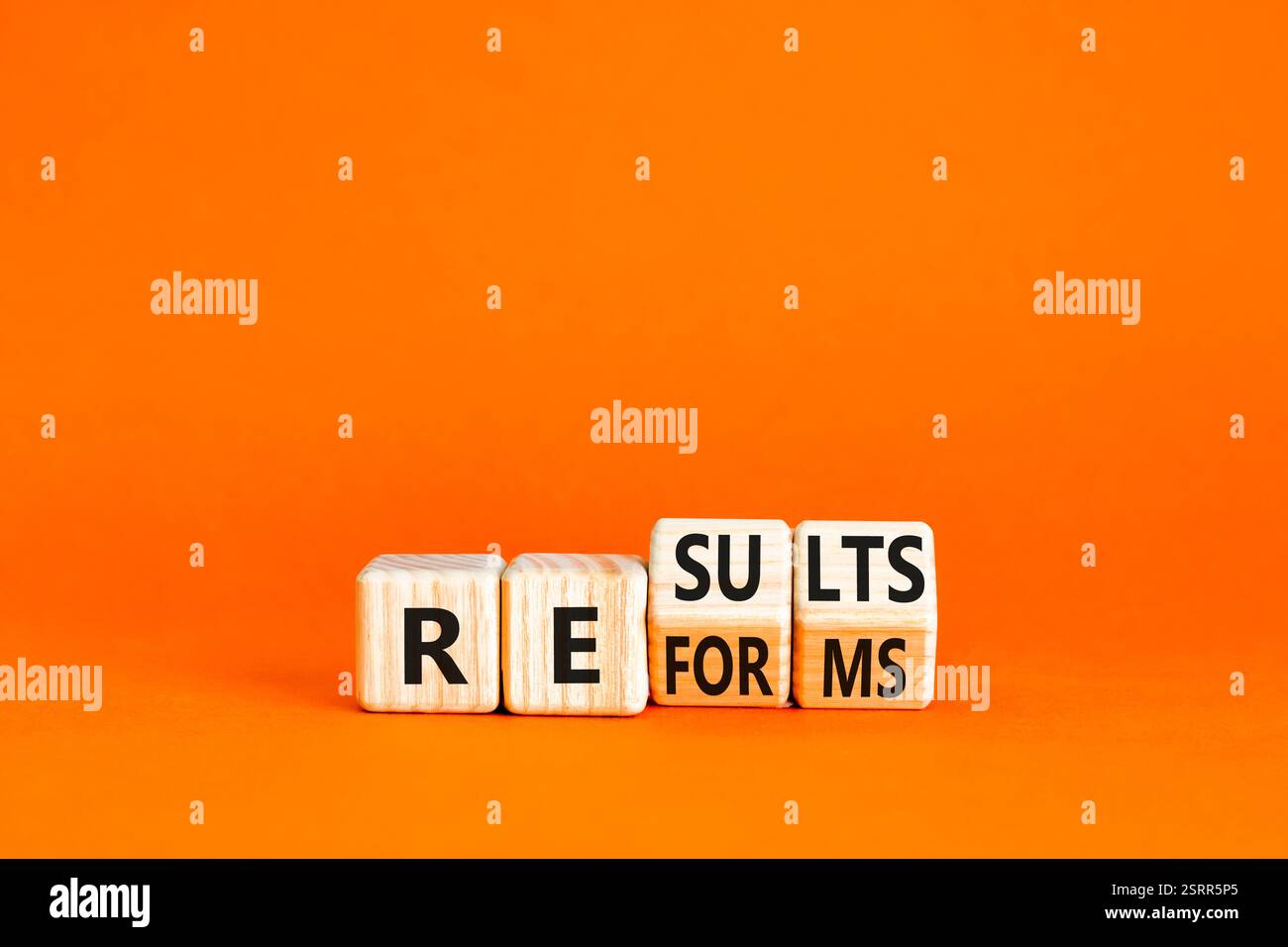 Reform and result symbol. Concept words Reforms Results on beautiful ...