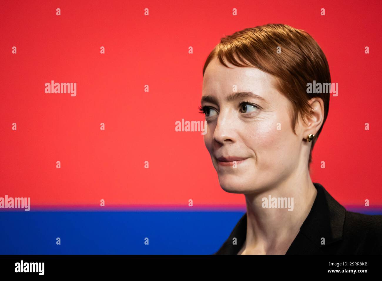 Berlin, Germany. 16th Feb, 2025. Leonie Benesch, actress, takes part in ...