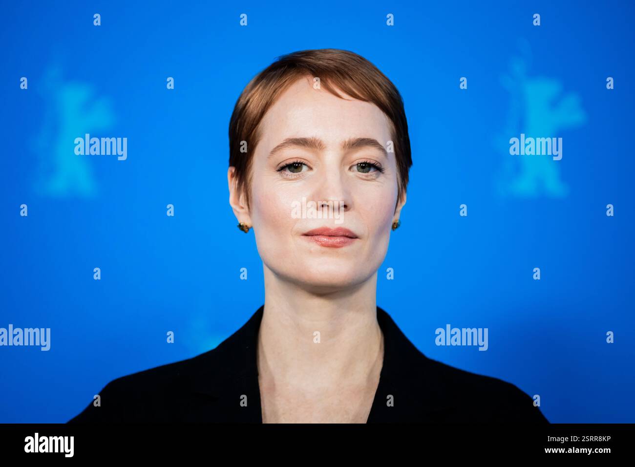 Berlin, Germany. 16th Feb, 2025. Leonie Benesch, actress, stands in ...