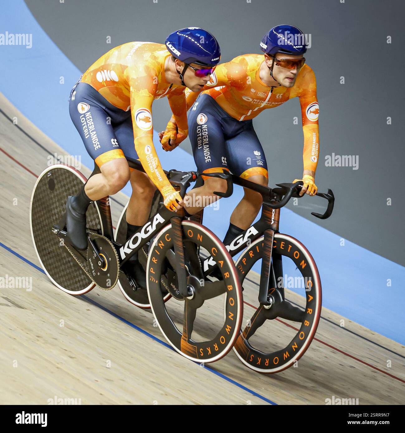 HEUSDEN-ZOLDER - Track cyclists Vincent Hoppezak and Yanne Dorenbos in ...