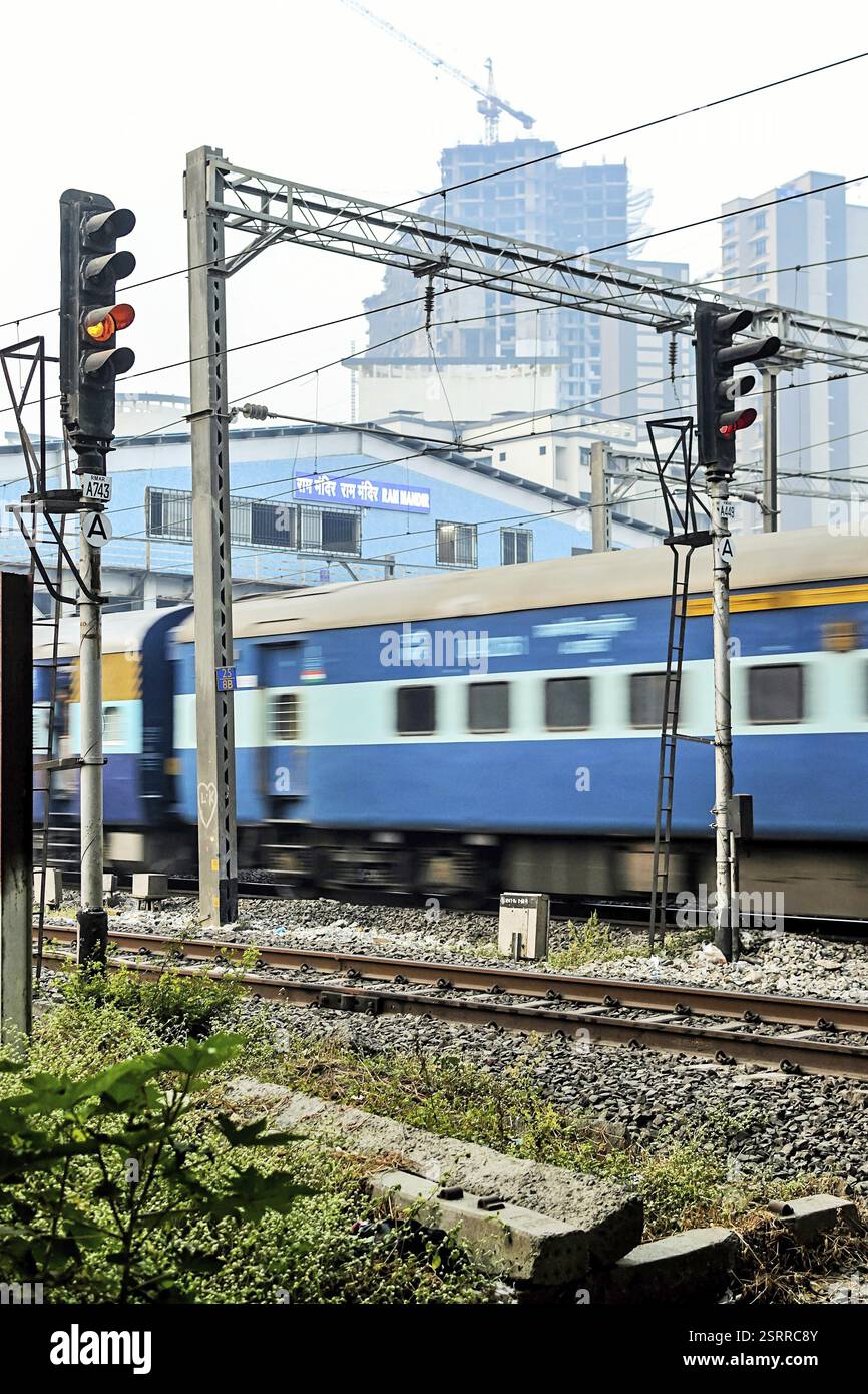 Ram Mandir Railway Station, Mumbai, Maharashtra, India, Asia Stock ...