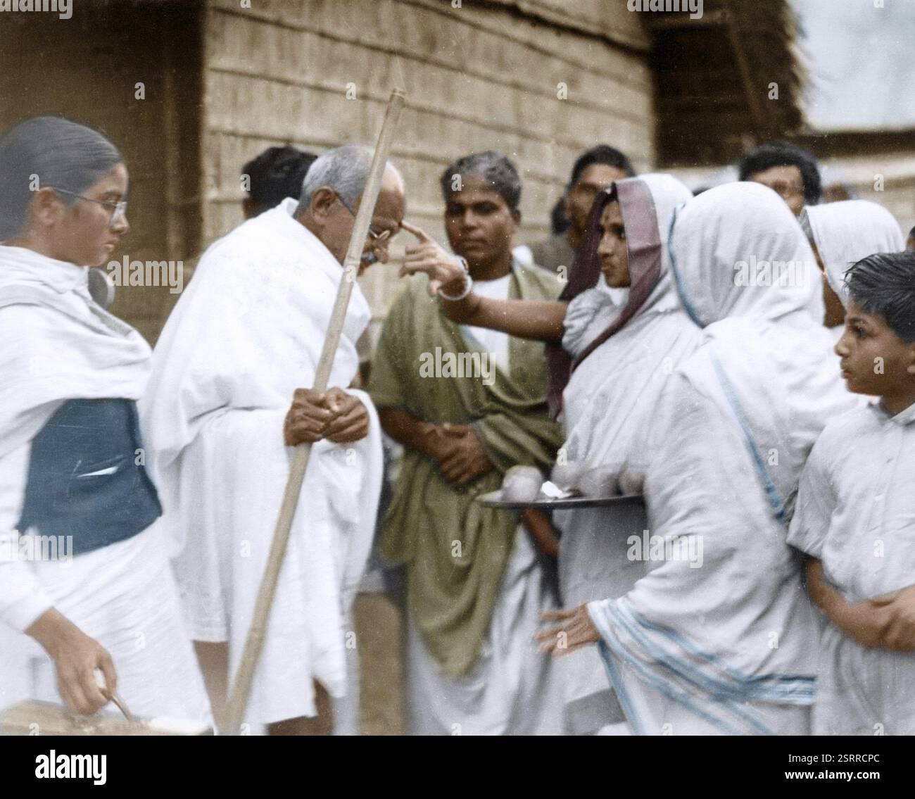 Mahatma Gandhi welcomed in village after Hindu Muslim riots, East ...