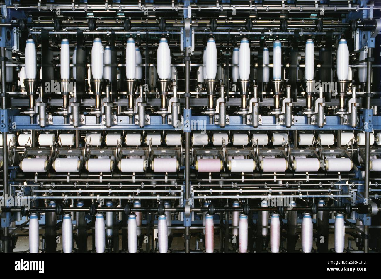 Twisting machine, textile industry, India, Asia Stock Photo - Alamy