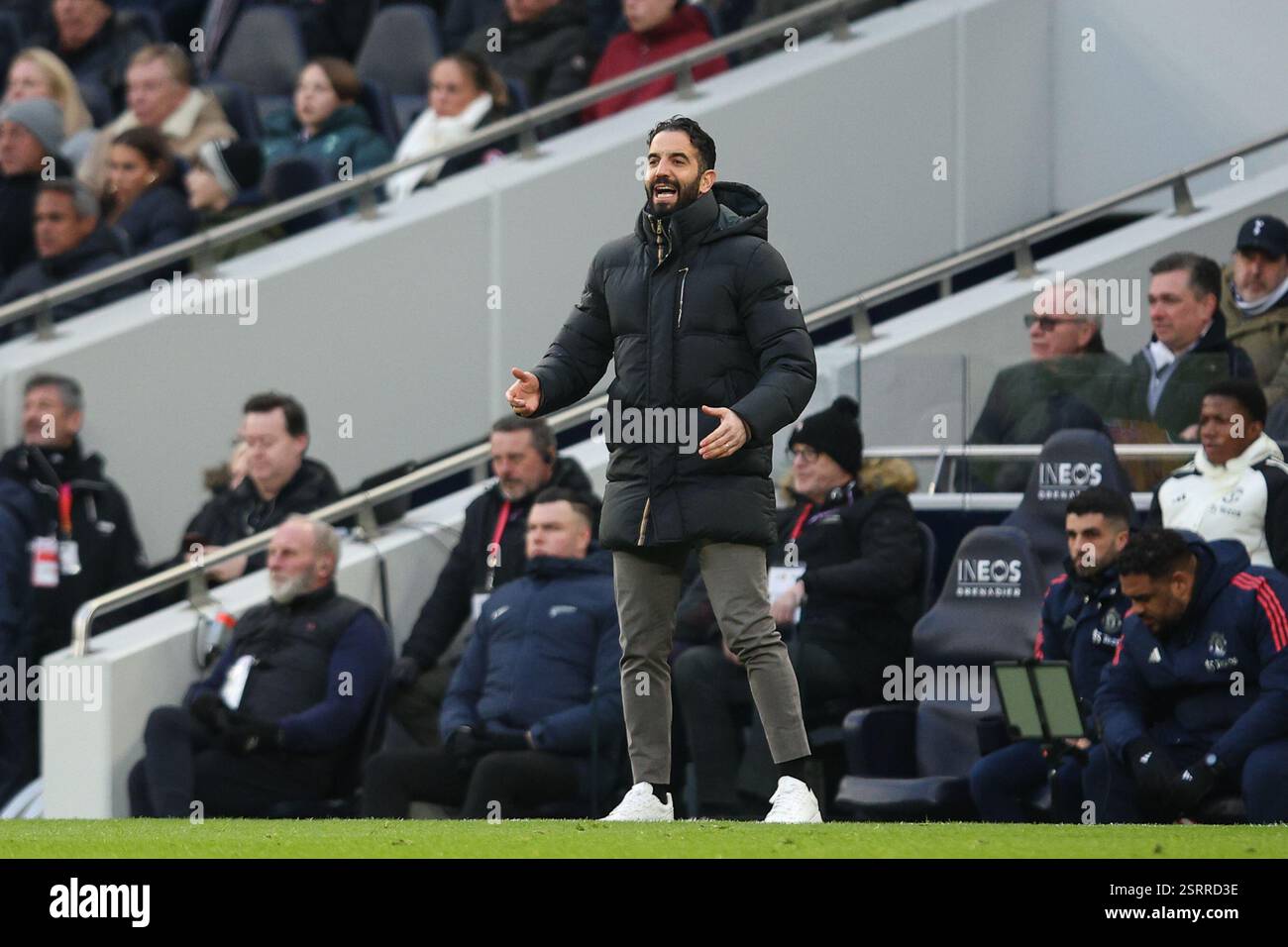 LONDON, UK - 16th Feb 2025: Manchester United Head Coach Ruben Amorim ...