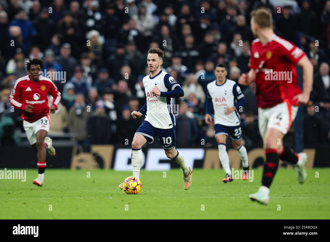 LONDON, UK - 16th Feb 2025: James Maddison of Tottenham Hotspur in ...