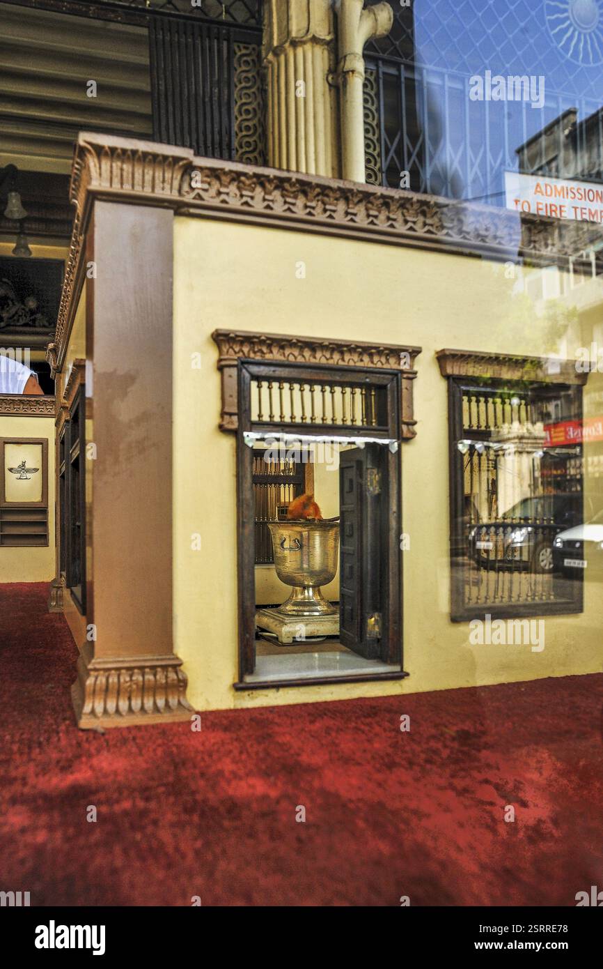 Parsi fire temple model, mumbai, maharashtra, india, asia Stock Photo ...