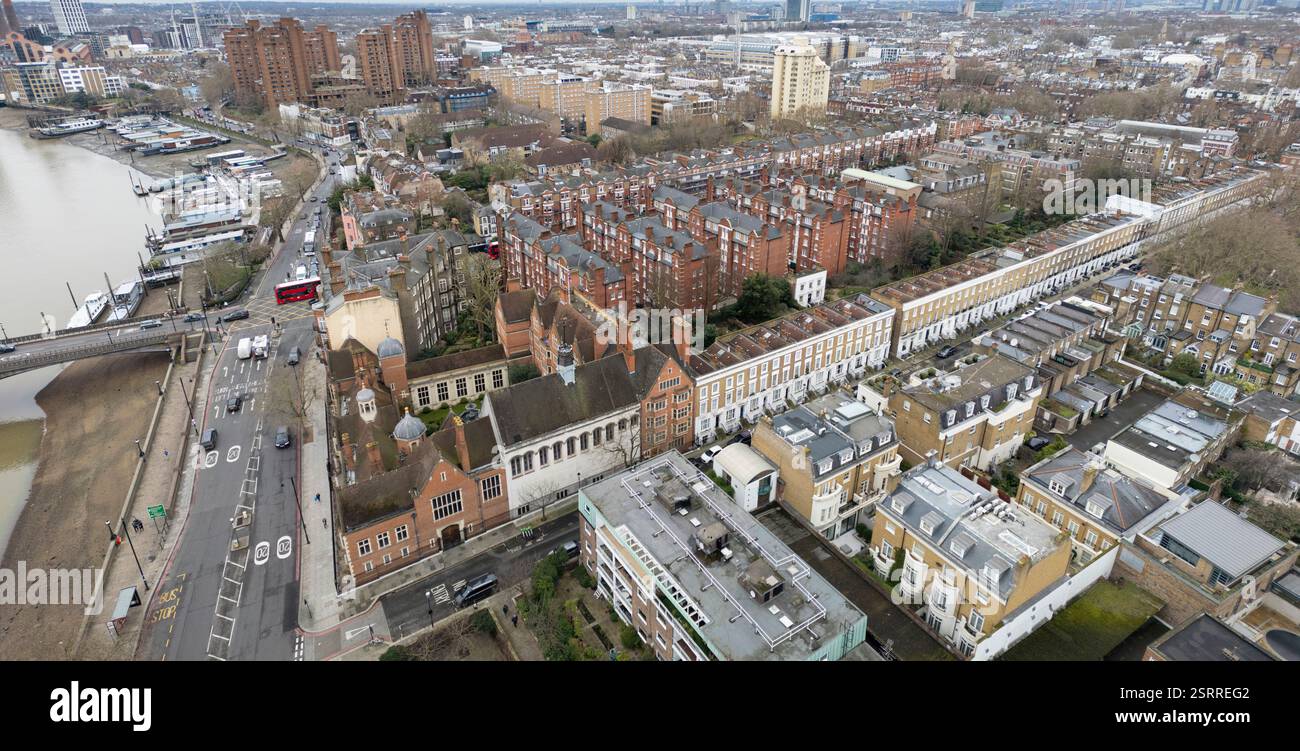 Beaufort street private housing estate, Chelsea, London Stock Photo - Alamy