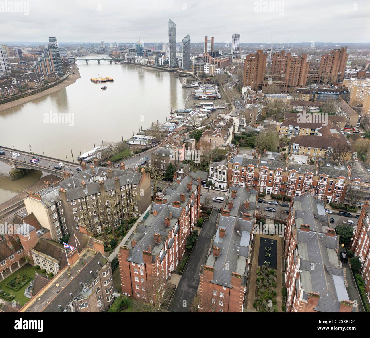 Beaufort street private housing estate, Chelsea, London Stock Photo - Alamy