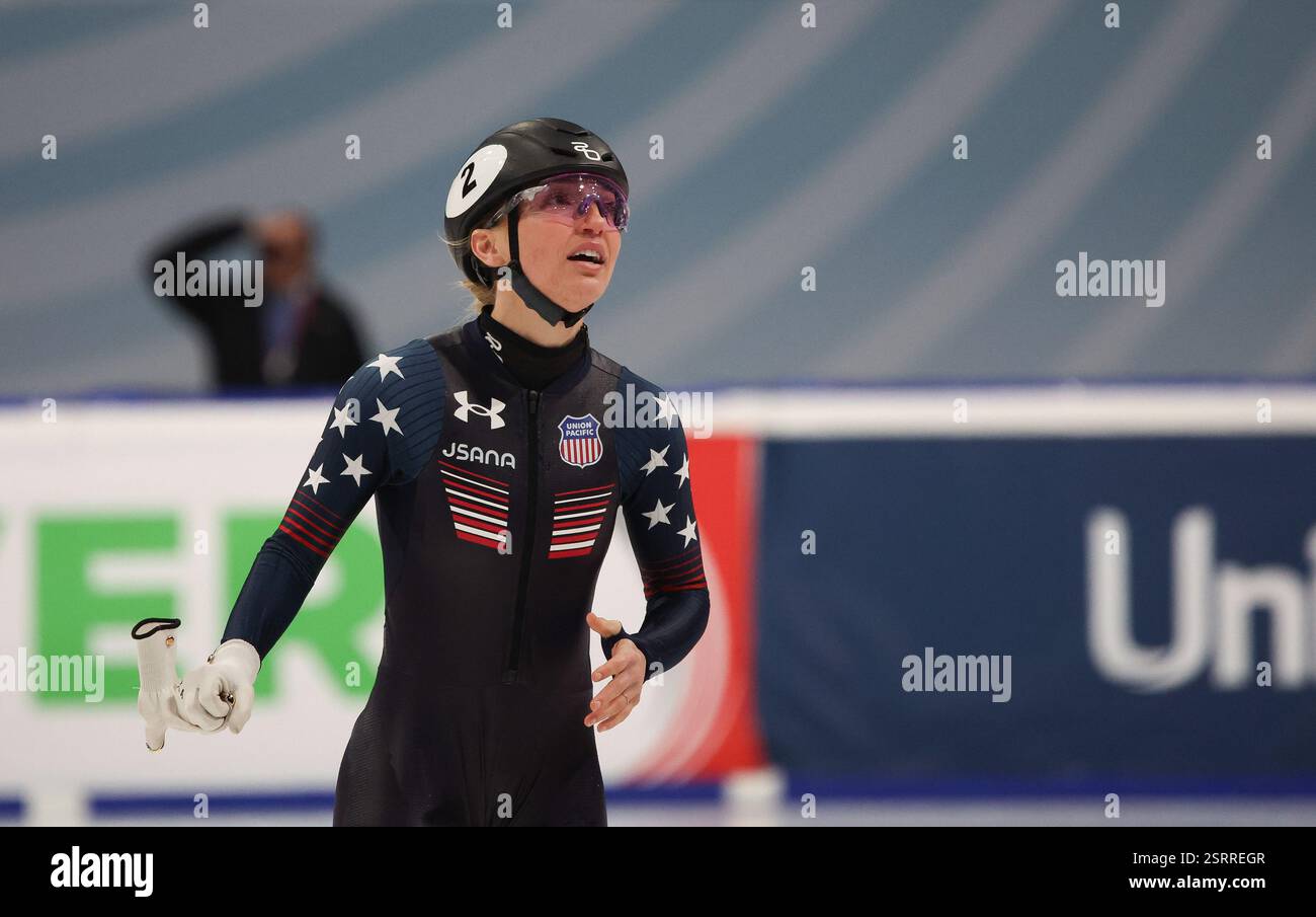 Milan, Italy. 16th Feb, 2025. ISU Short Track World Tour 2025 Final 500 ...
