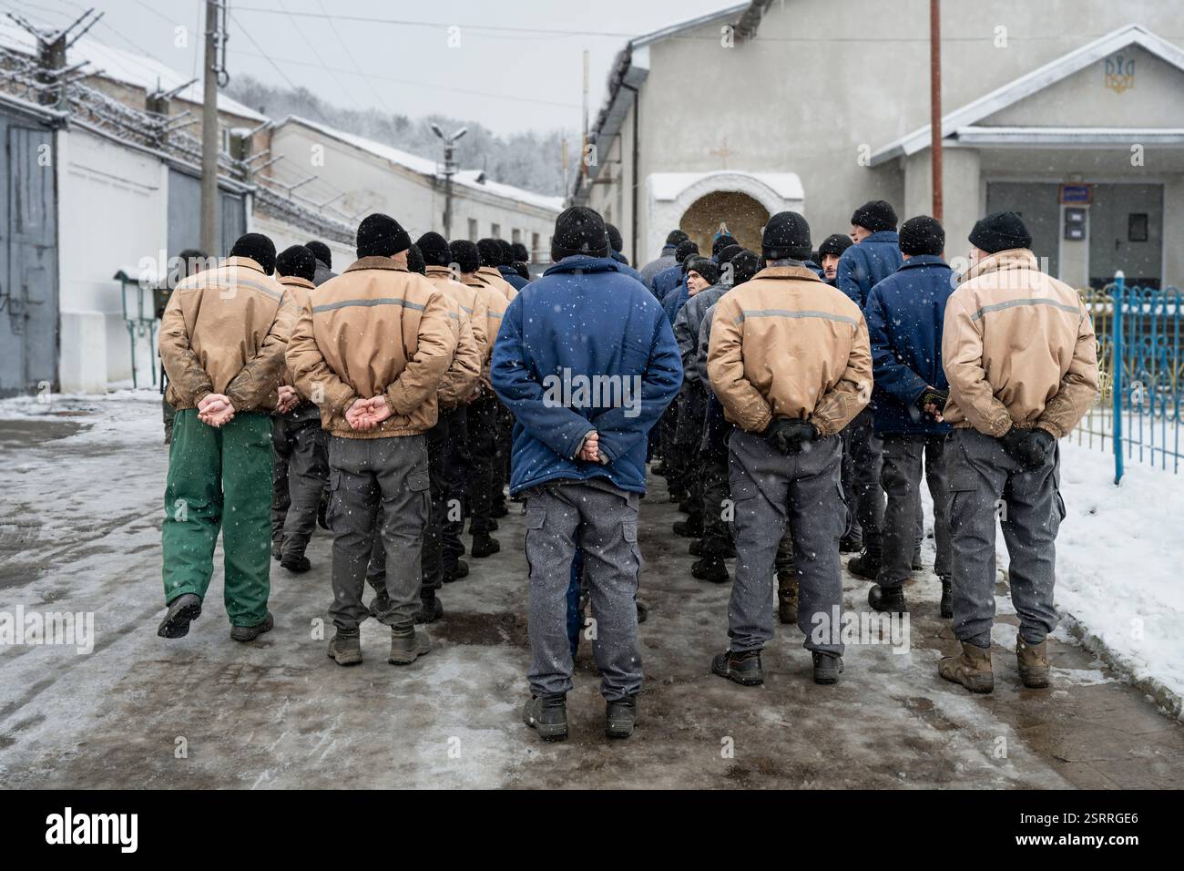 Western Ukrainian Oblast, Ukraine. 12th Dec, 2024. Russian prisoners ...