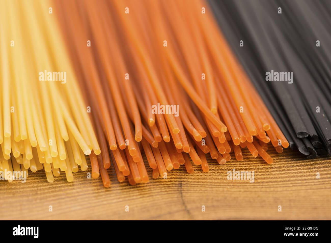 Three colour pasta Stock Photo - Alamy