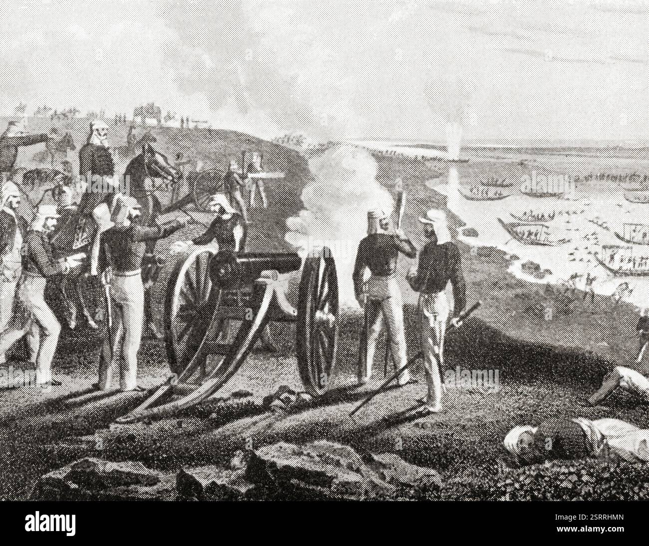 Vincent Eyre at Siege of Arrah during Indian Rebellion of 1857 Stock ...