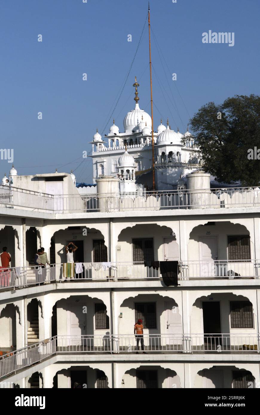 View of rest rooms called dharamshala by Gurudwara Takht Sri Keshgarh Sahib, Anandpur, Punjab ...