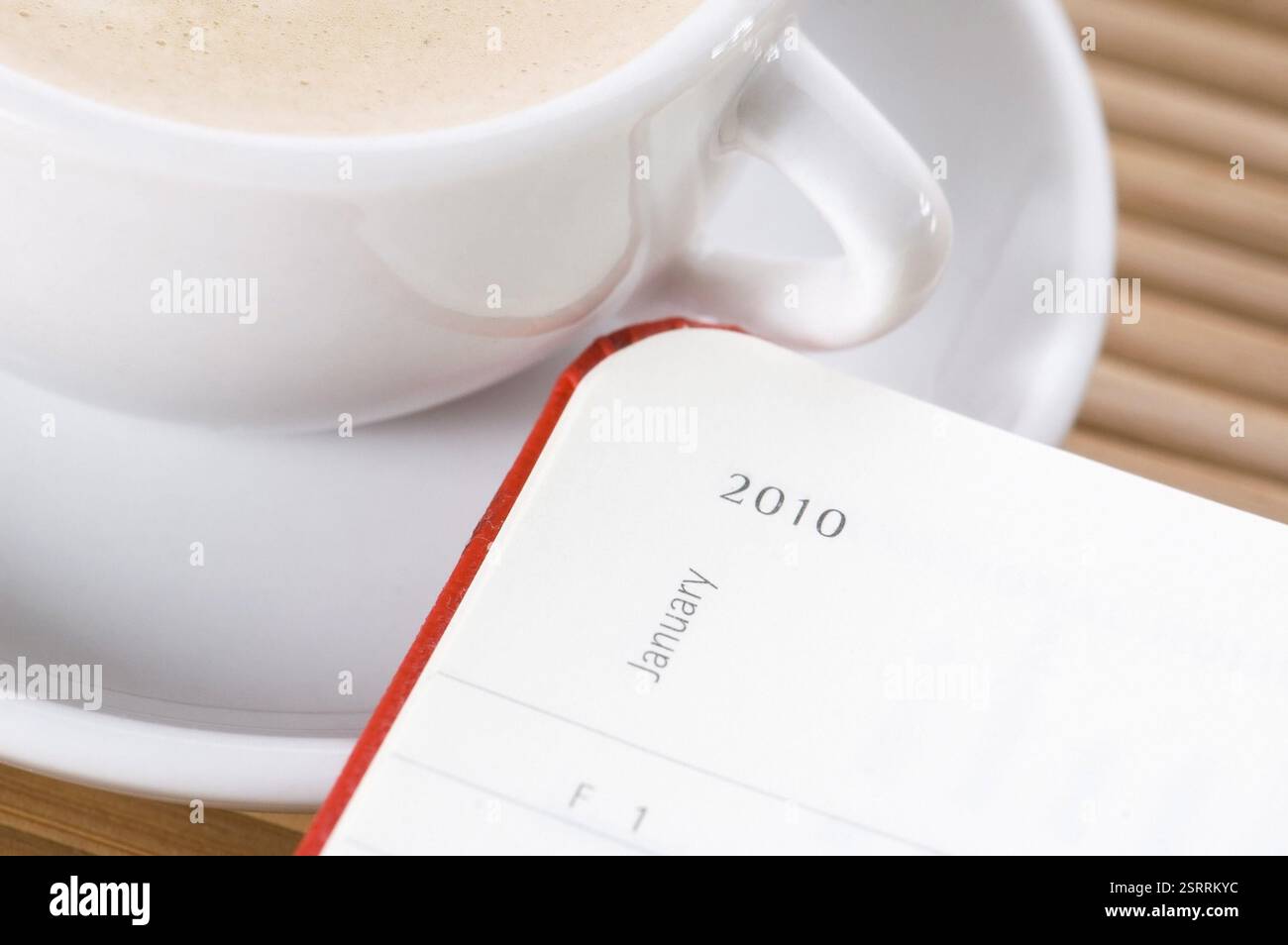 New year and the first cup of coffee Stock Photo - Alamy