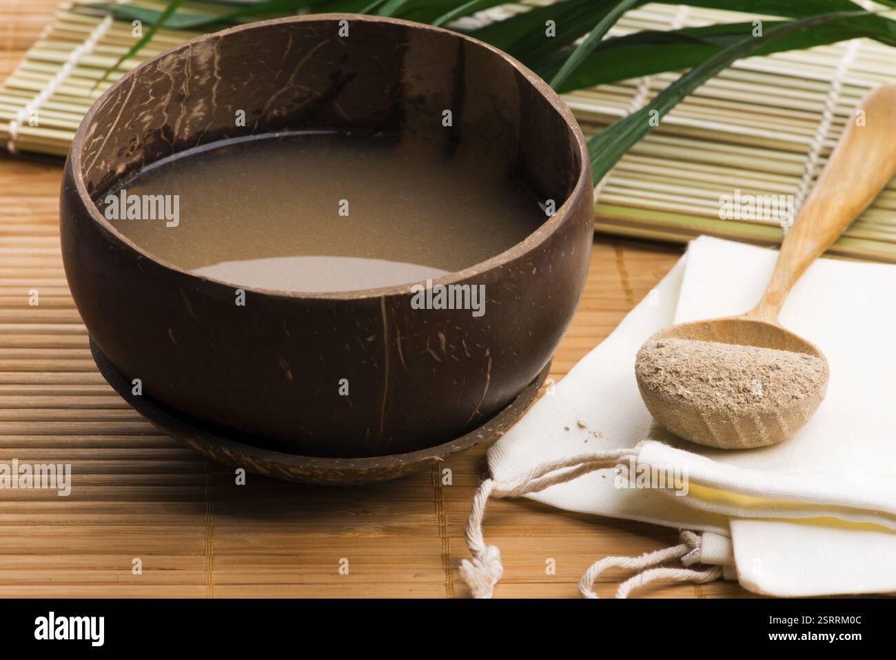 Kava drink made from the roots of the kava plant mixed with water Stock ...