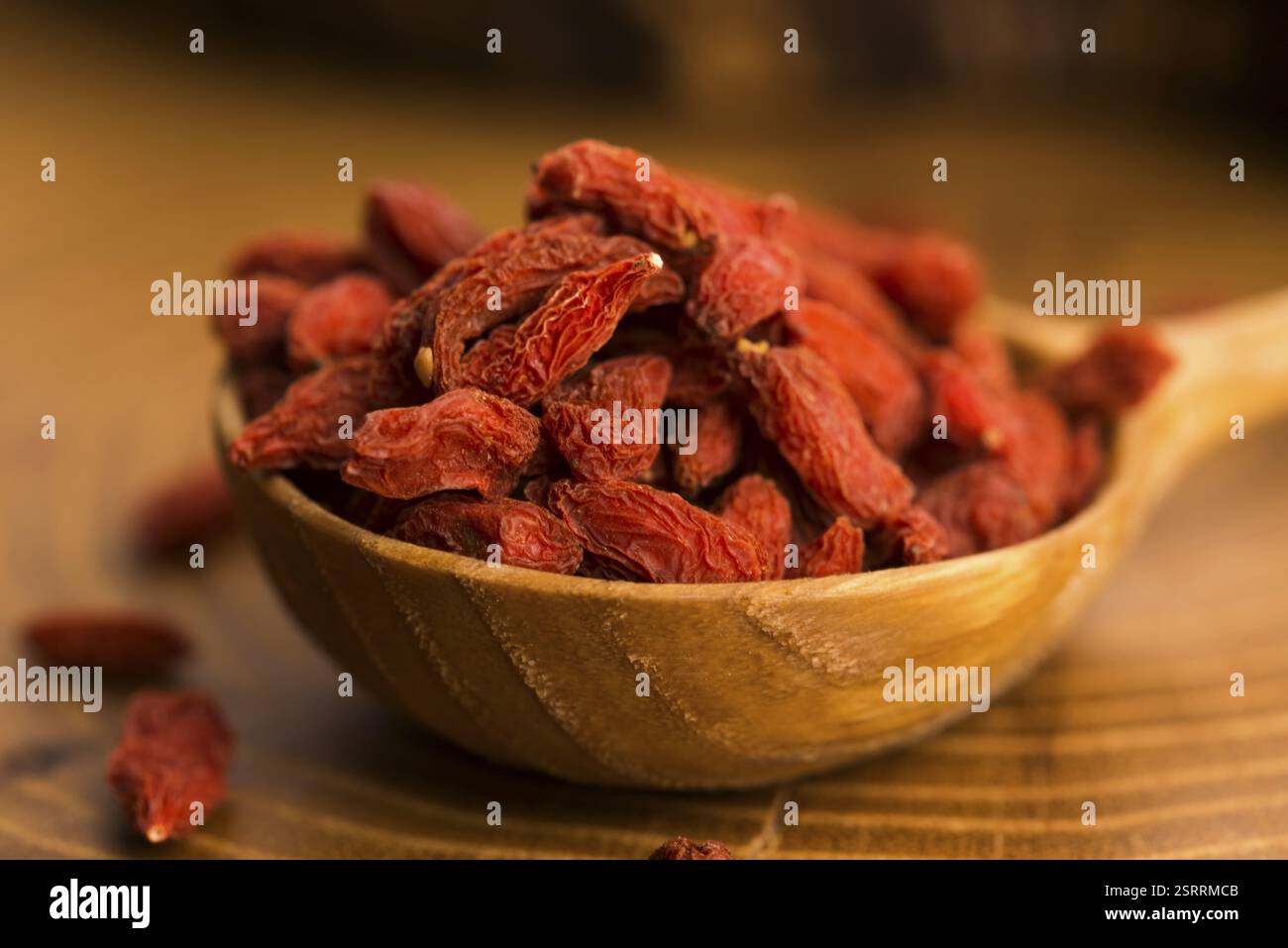Portion of dried Goji Berries (also known as Wolfberry Stock Photo - Alamy