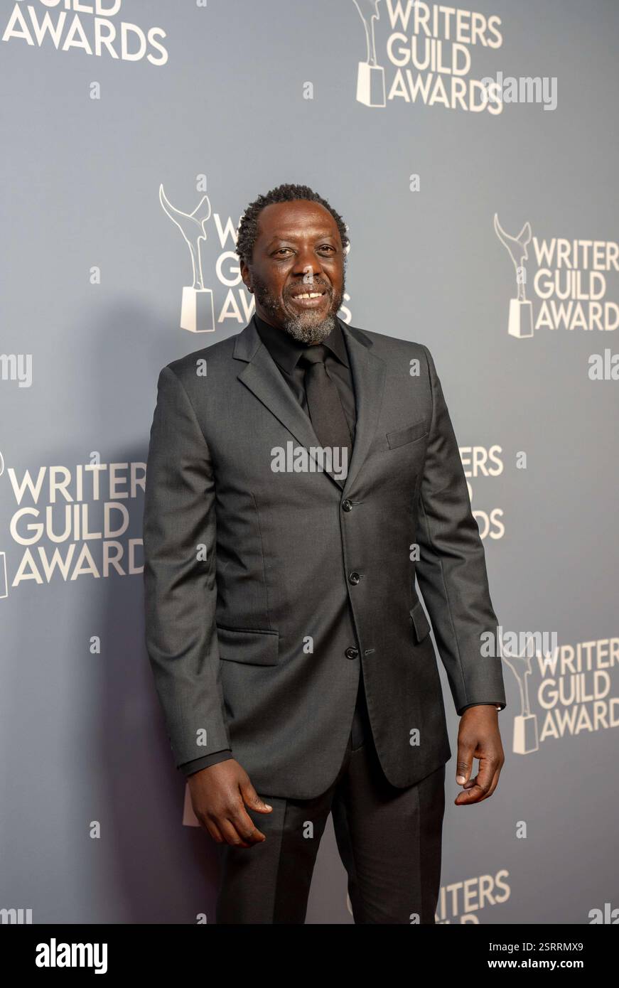 February 15, 2025, Beverly Hills, California, USA: Edwin Lee Gibson arrives on the red carpet at ...