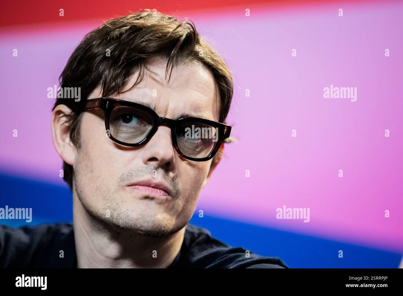 Berlin, Germany. 16th Feb, 2025. Sam Riley, actor, takes part in the ...