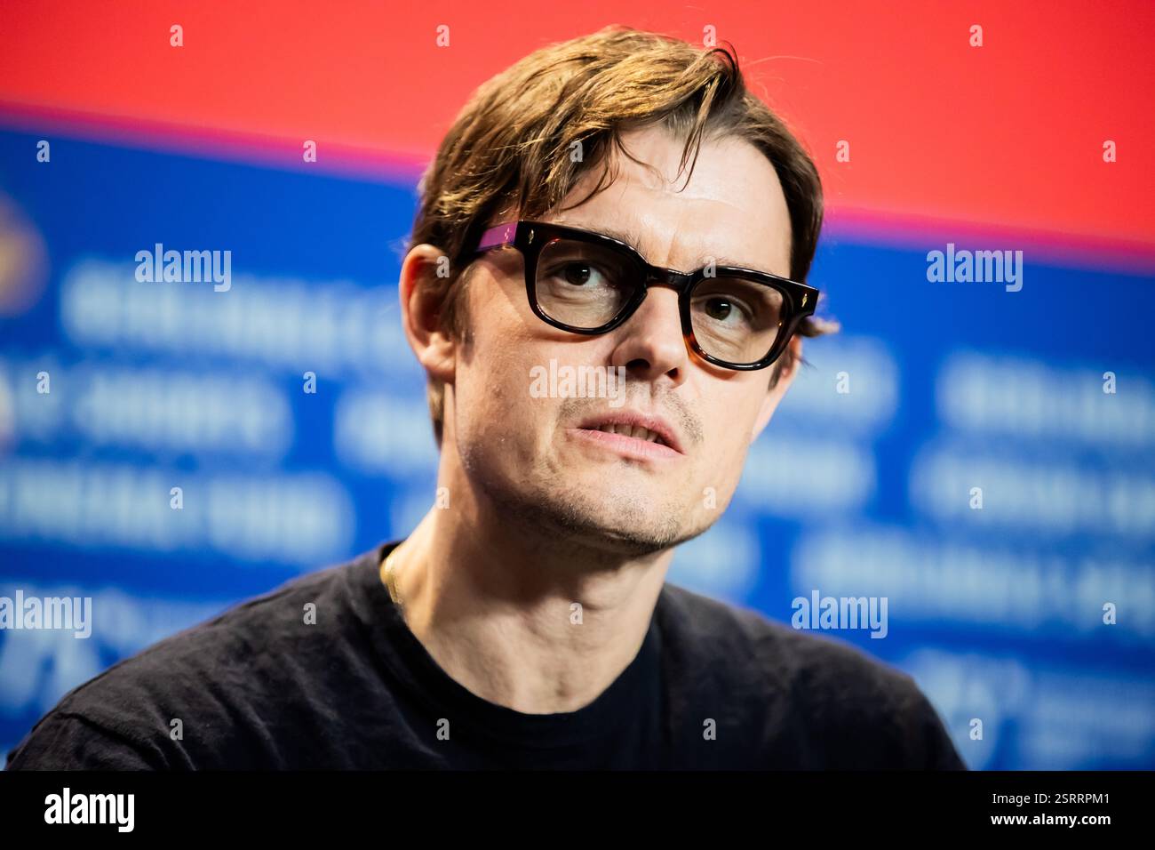 Berlin, Germany. 16th Feb, 2025. Sam Riley, actor, takes part in the ...