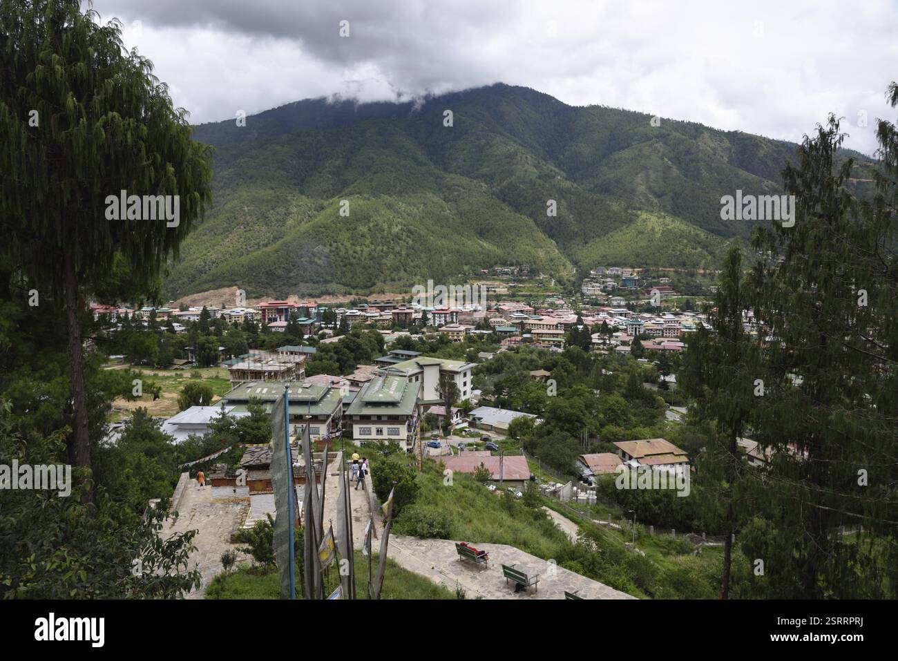 Aerial, view, capital, city, Thimphu, Bhutan, Asia Stock Photo - Alamy